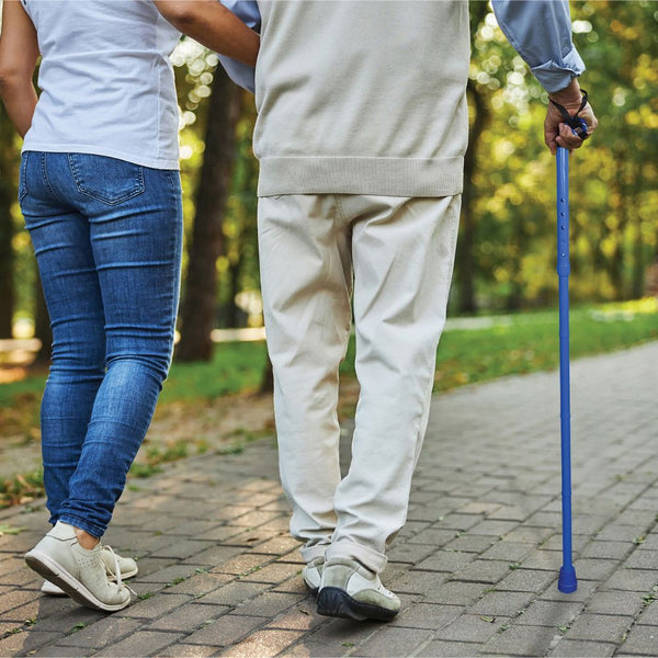 Aidapt Gel Handled Folding Walking Stick | Adjustable – Millercare