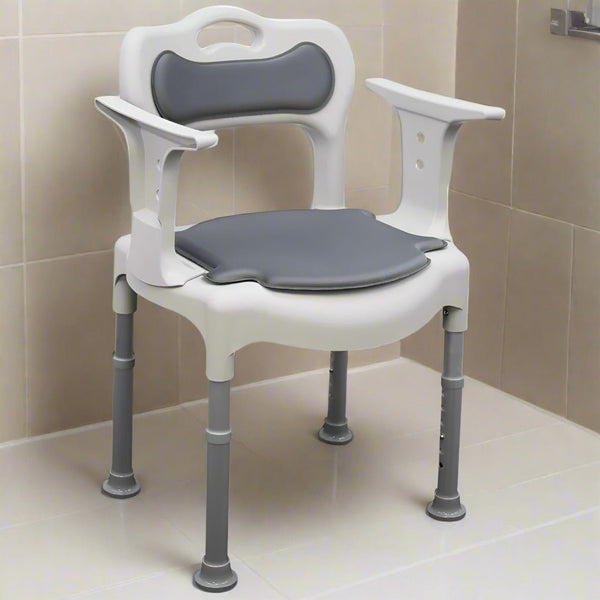 Aquarius Modular Commode Shower Chair | 4-in-1 – Millercare