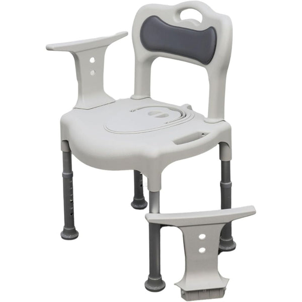 Aquarius Modular Commode Shower Chair | 4-in-1 – Millercare