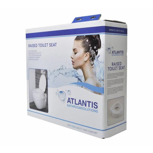 Atlantis Raised Toilet Seat With Lid in 2" 4" and 6" | Mille – Millercare