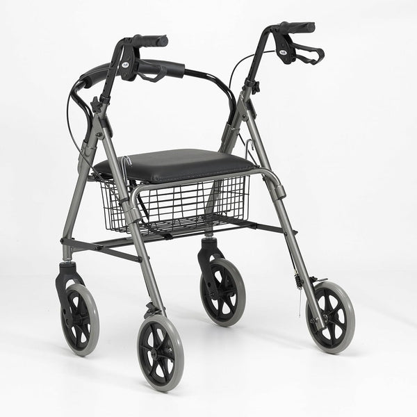 Days Four Wheeled Rollator Grey or Red – Millercare