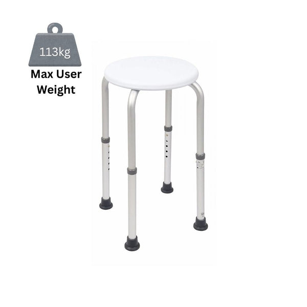 Homecraft Aluminium Shower Stool 40 - 50cm - 091075647 – Millercare