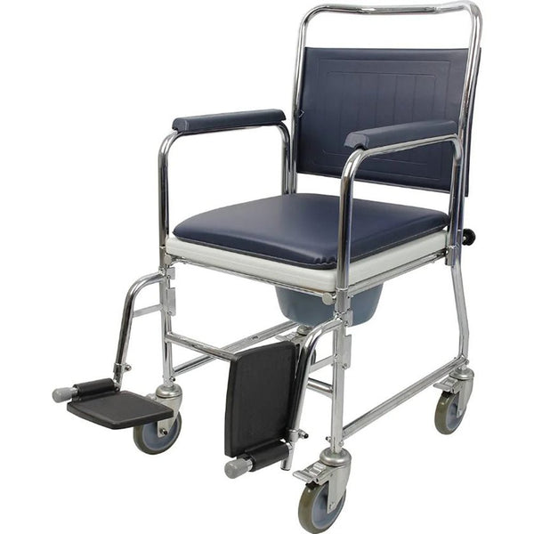 Homecraft Chrome Plated Steel Wheeled Commode | Millercare