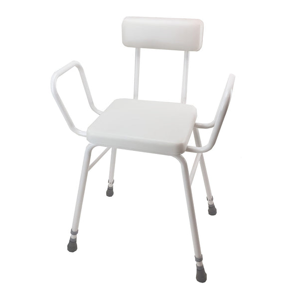 Perching Stool with Padded Back| Millercare | For Kitchen & Bathroom